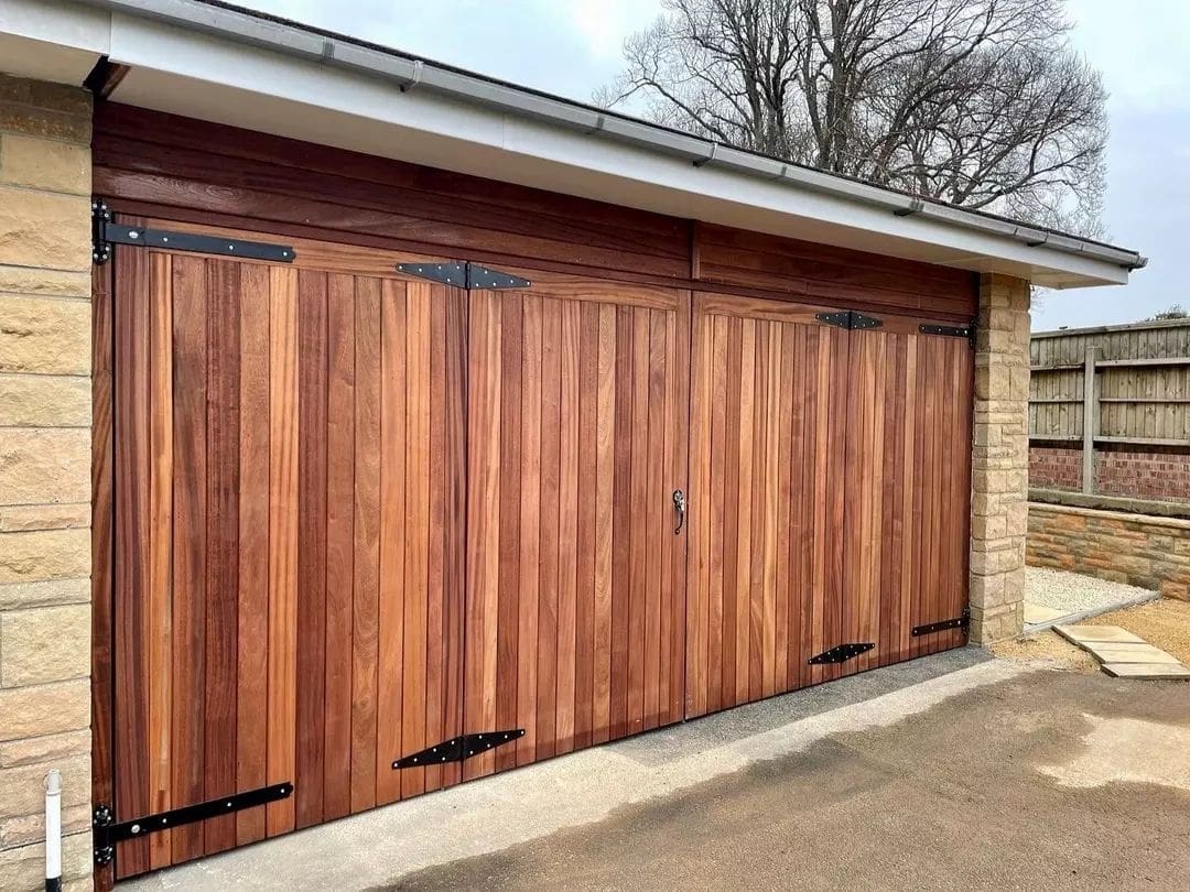 Folding Wooden Garage Doors | Wooden Garage Doors UK